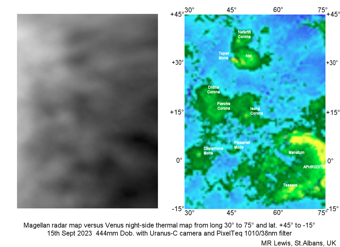 Imaging the Night-side of Venus in IR – Summer & Autumn 2023 ...